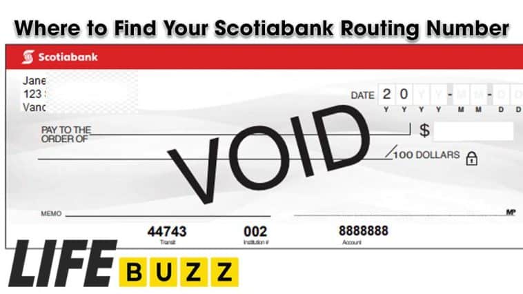 Scotiabank Routing Number, Transit Number And Institution Number