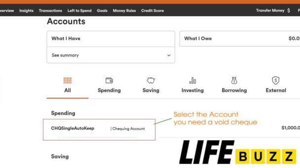 Tangerine Void Cheque: How To Get And Create Yours